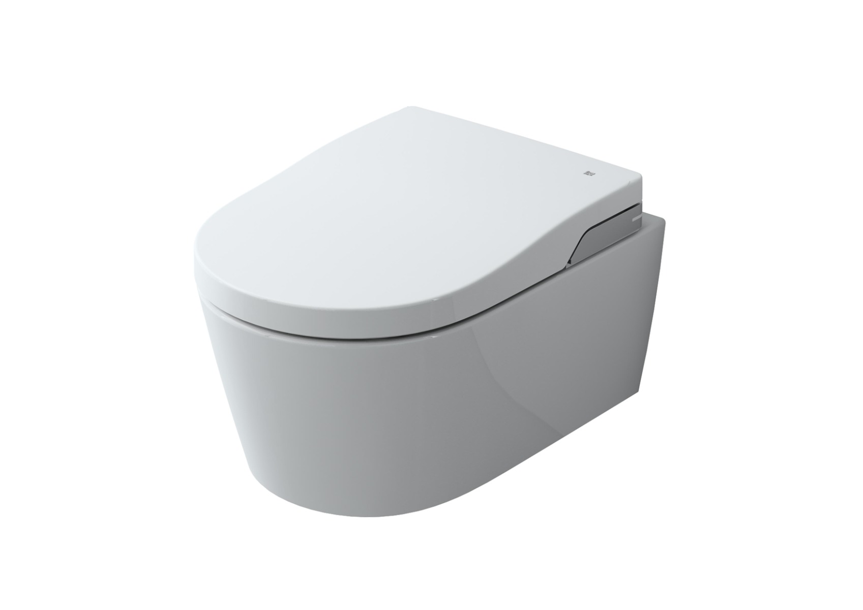 In-Wash - Vitreous china Rimless wall-hung smart toilet with horizontal ...