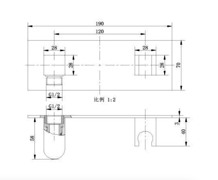 JTP - Round Water Outlet on One PlateJust Taps Plus